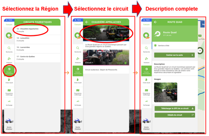 Amélioration de la carte interactive (iQuad version Web) – FQCQ